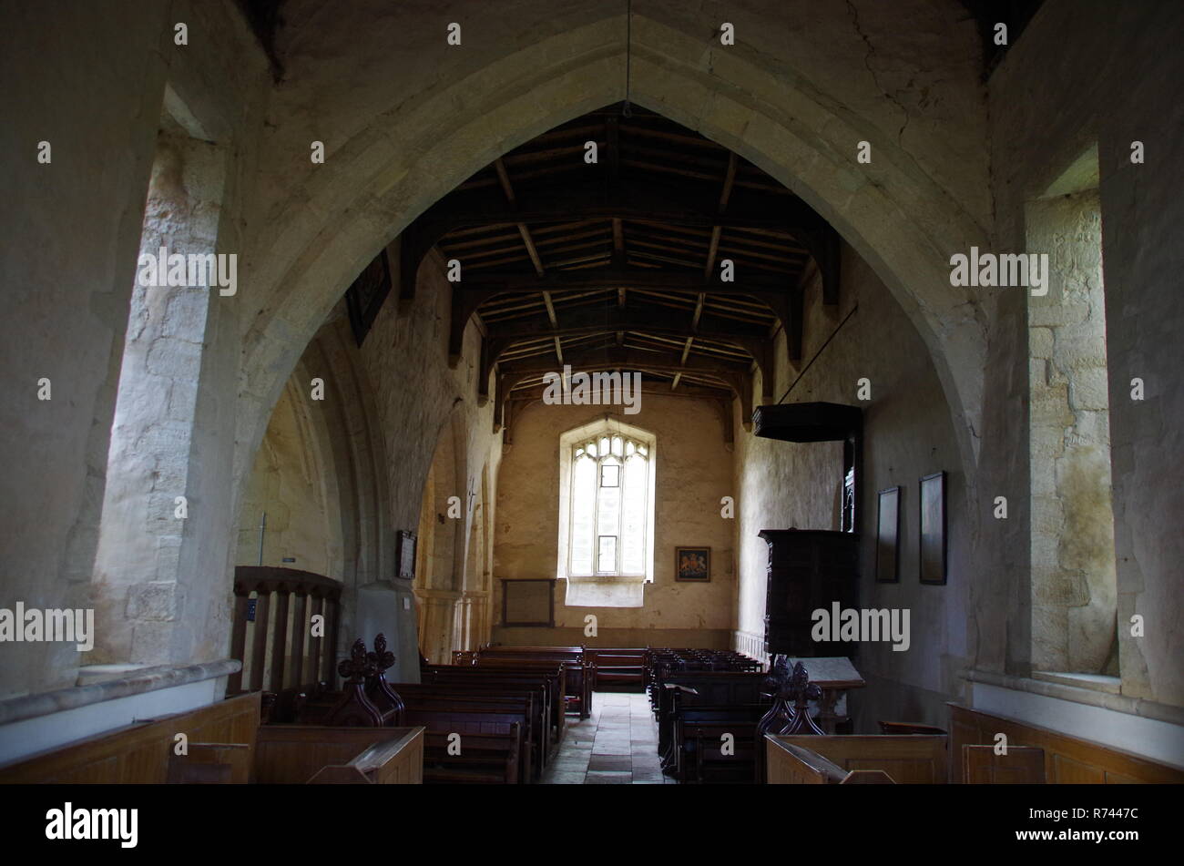 Doom' wall painting. St Nicholas church. Lower Oddington. The Macmillan ...