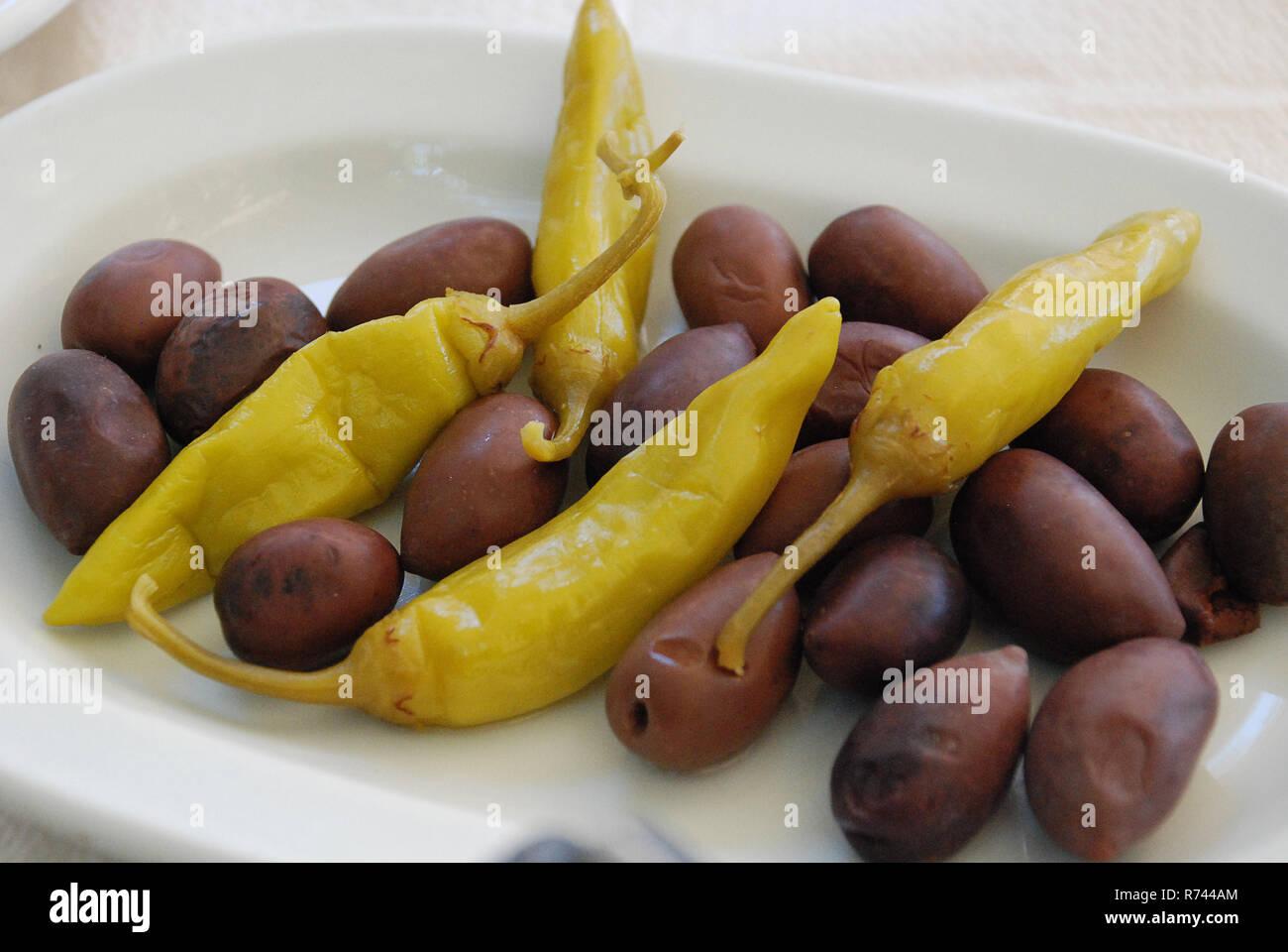 Olives with chillies hi-res stock photography and images - Alamy