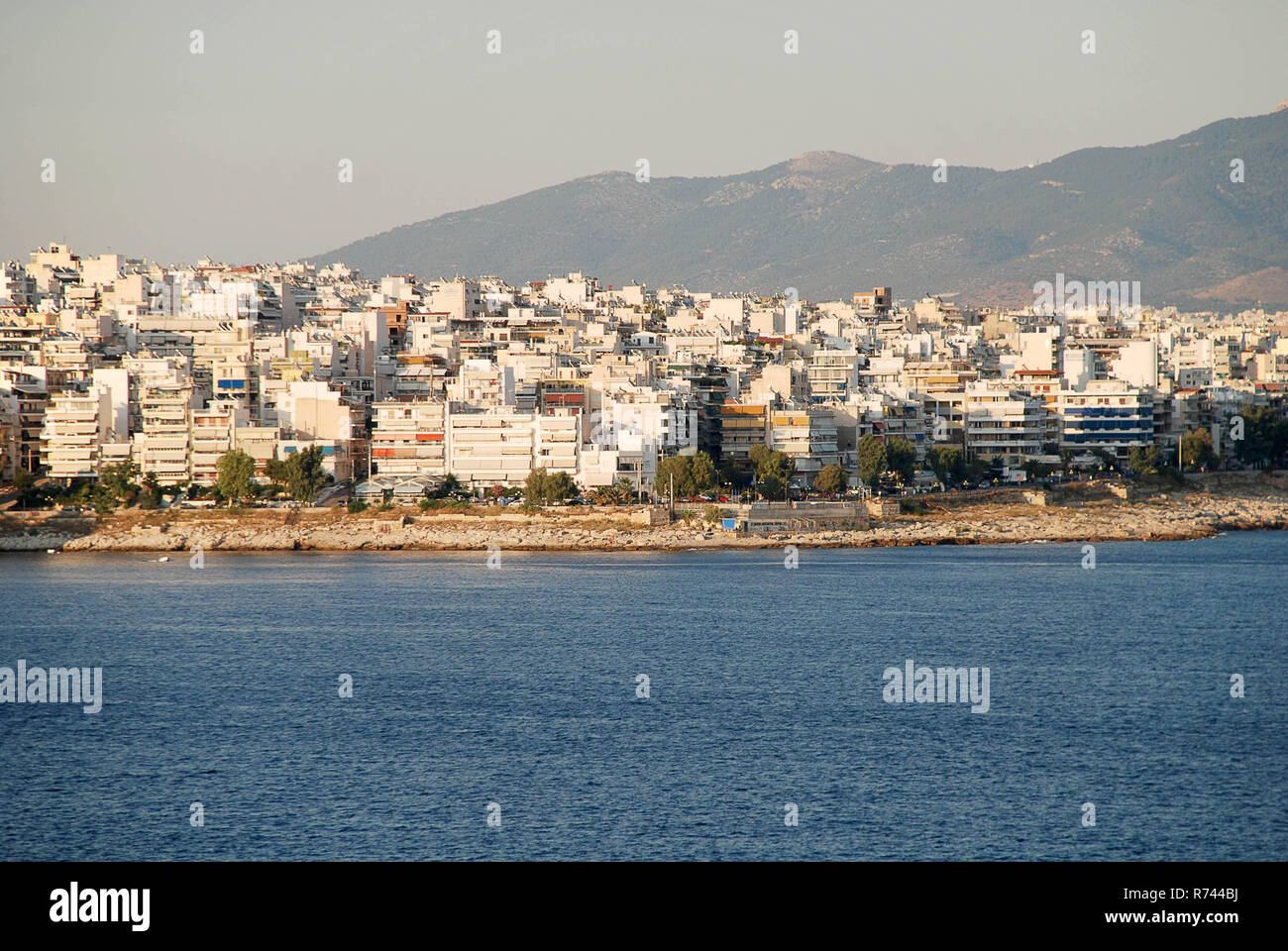 View of metropolitan area of Athens Greece Stock Photo - Alamy