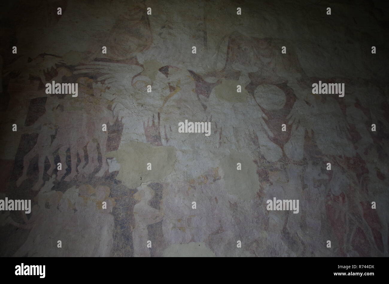 Doom' wall painting. St Nicholas church. Lower Oddington. The Macmillan ...