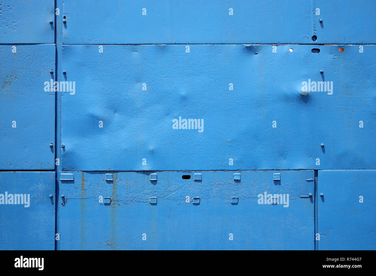 Blue painted metal surface. Abstract backgrund. Template Stock Photo ...