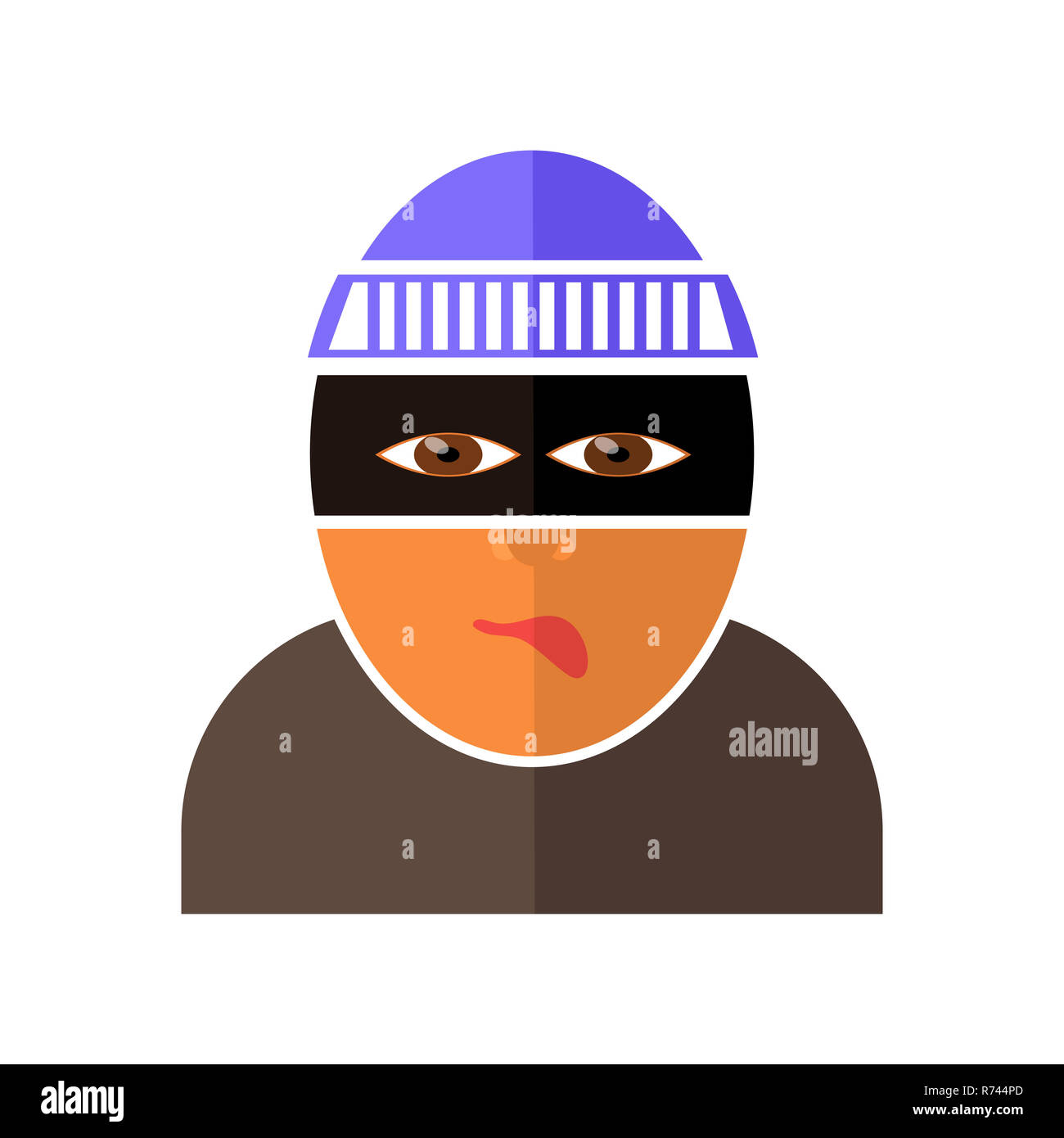 Gangster Icon Isolated Stock Photo - Alamy