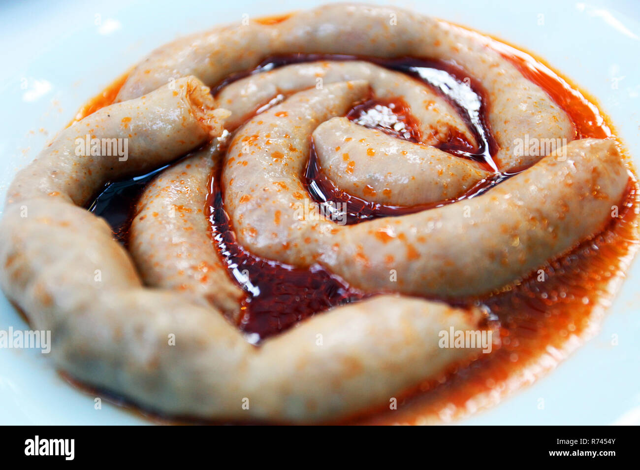 Traditional Antakya food 'Mumbar' on the dinner plate in Hatay (Antakya ...