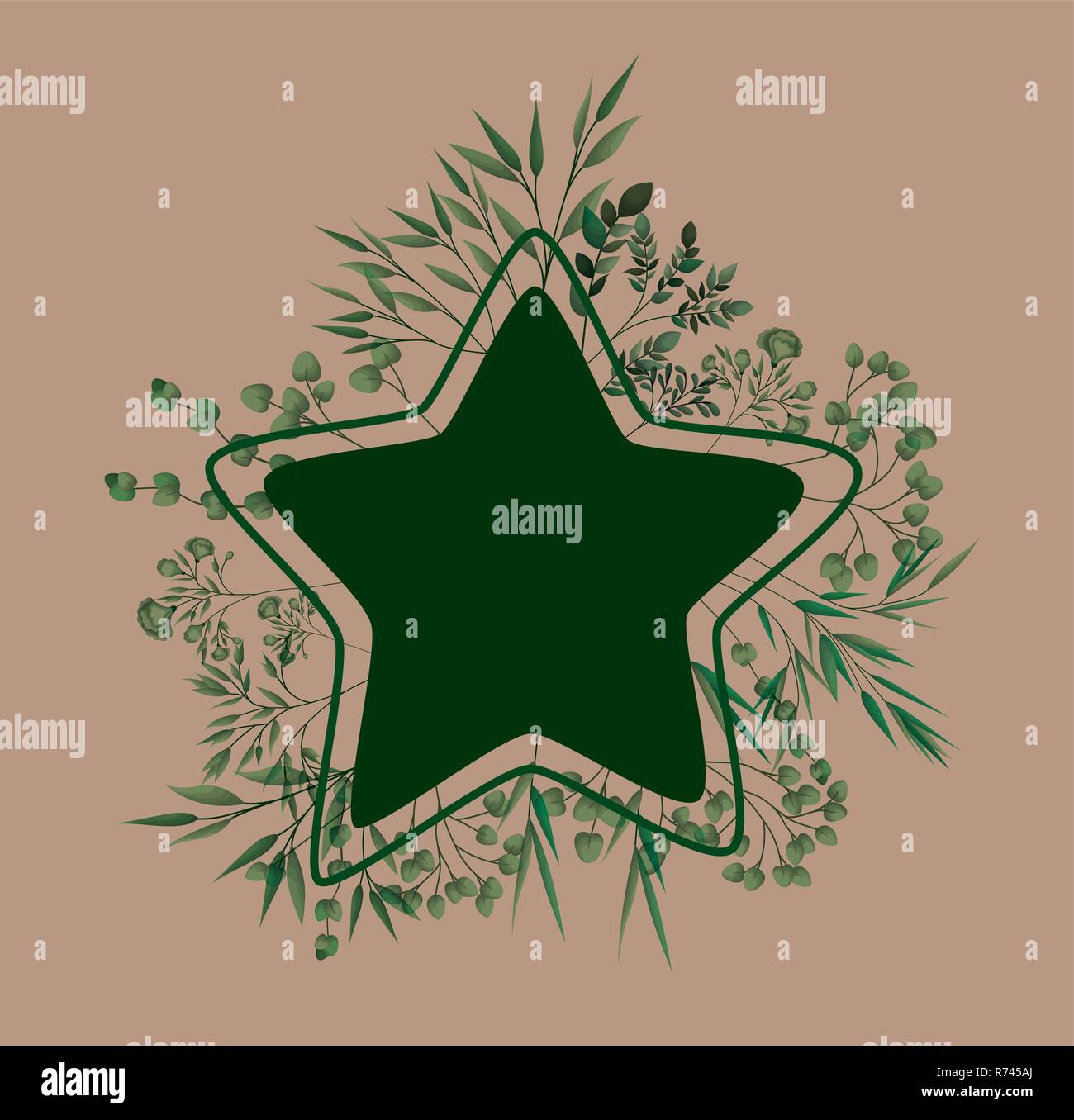 Laurel leave star hi-res stock photography and images - Alamy