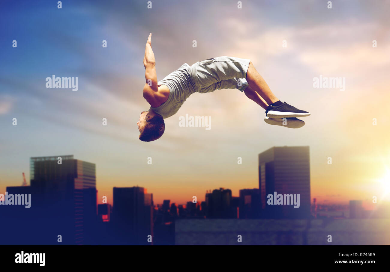 Leap over stunt person hi-res stock photography and images - Alamy