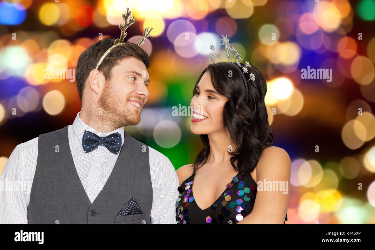 Xmas party couple hi-res stock photography and images - Alamy