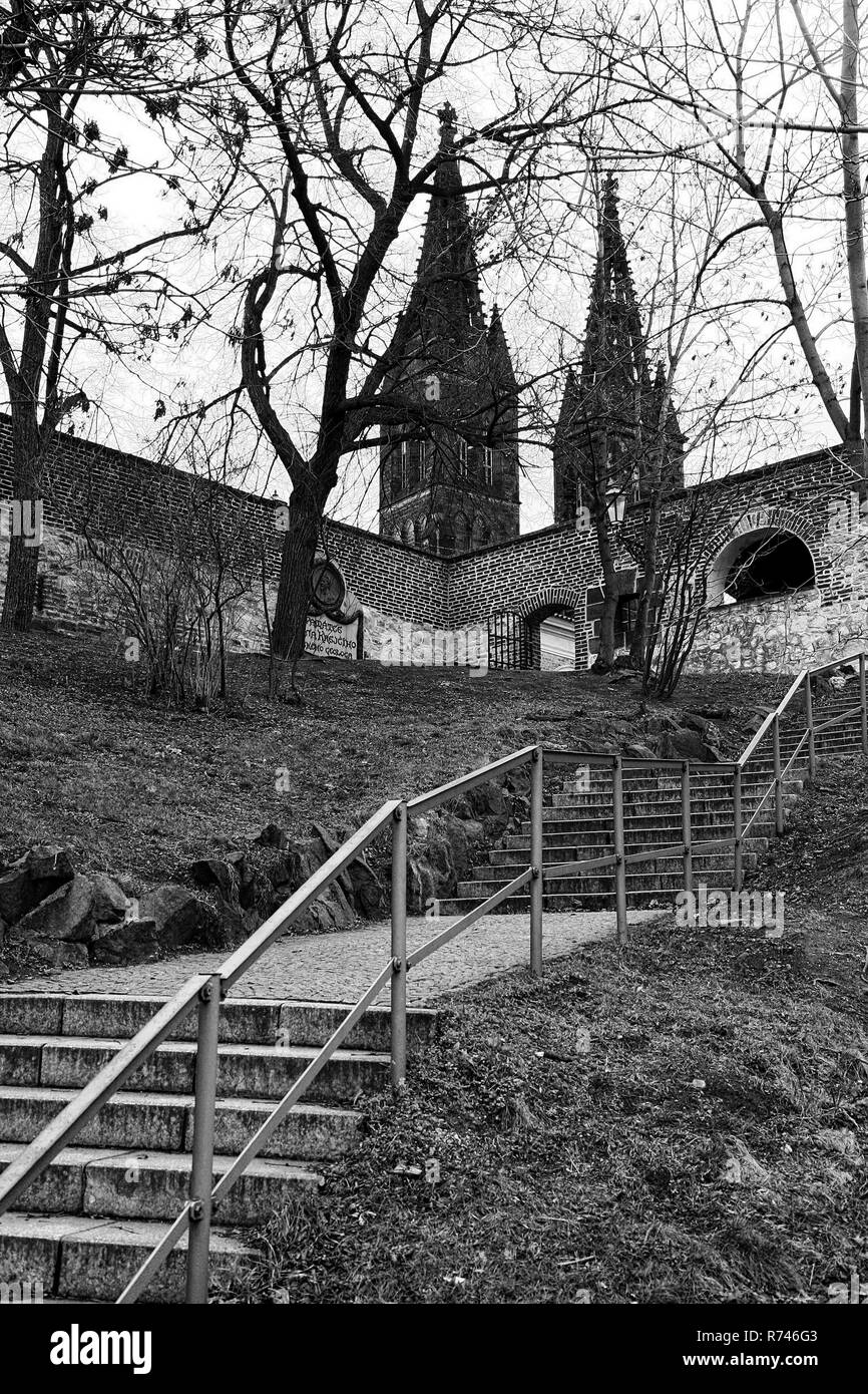 Old city cathedral steps Black and White Stock Photos & Images - Alamy