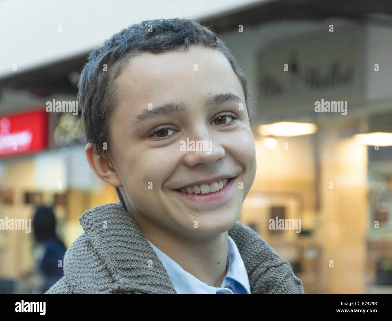 Happy old man with teenager hi-res stock photography and images - Alamy