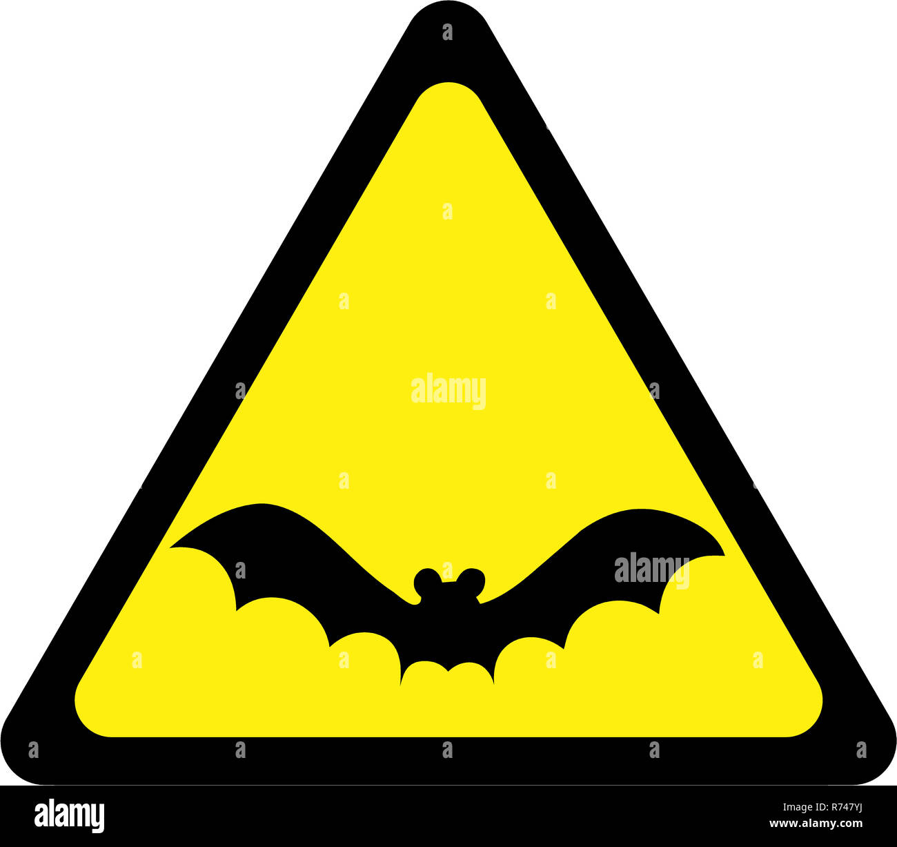 Bat warning sign hi-res stock photography and images - Alamy