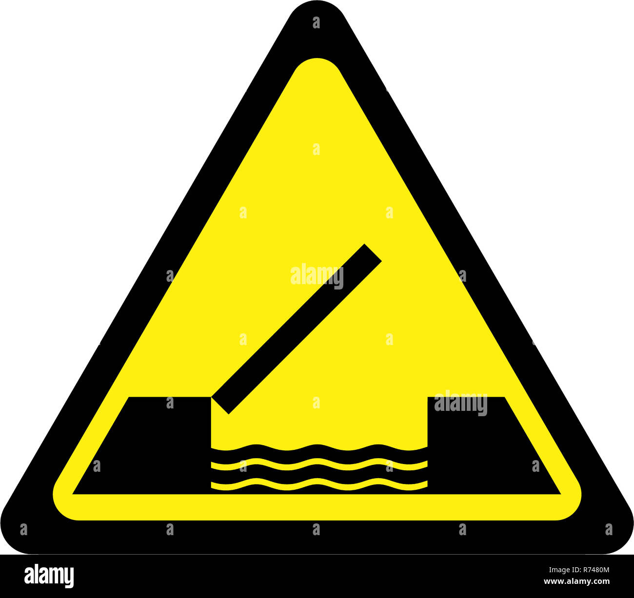 Road sign drawbridge hi-res stock photography and images - Alamy