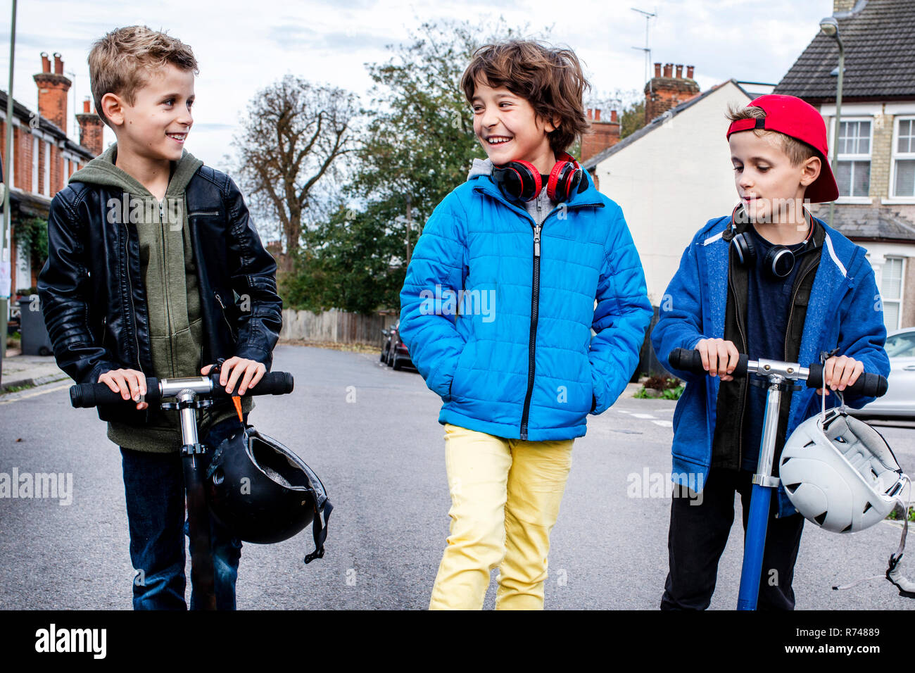 Boys riding in hi-res stock photography and images - Alamy