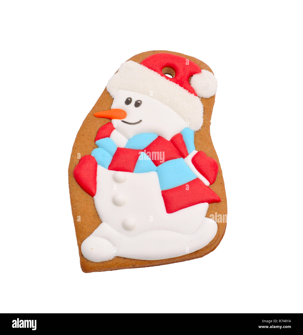 Holiday gingerbread men gift Cut Out Stock Images & Pictures - Alamy