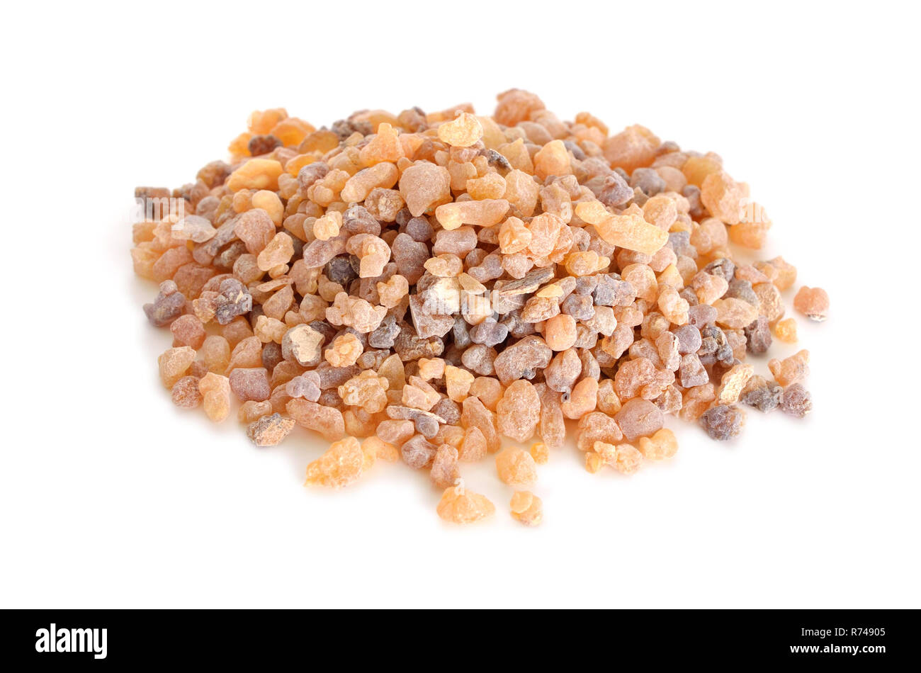 Frankincense olibanum resin. Isolated on white background Stock Photo ...