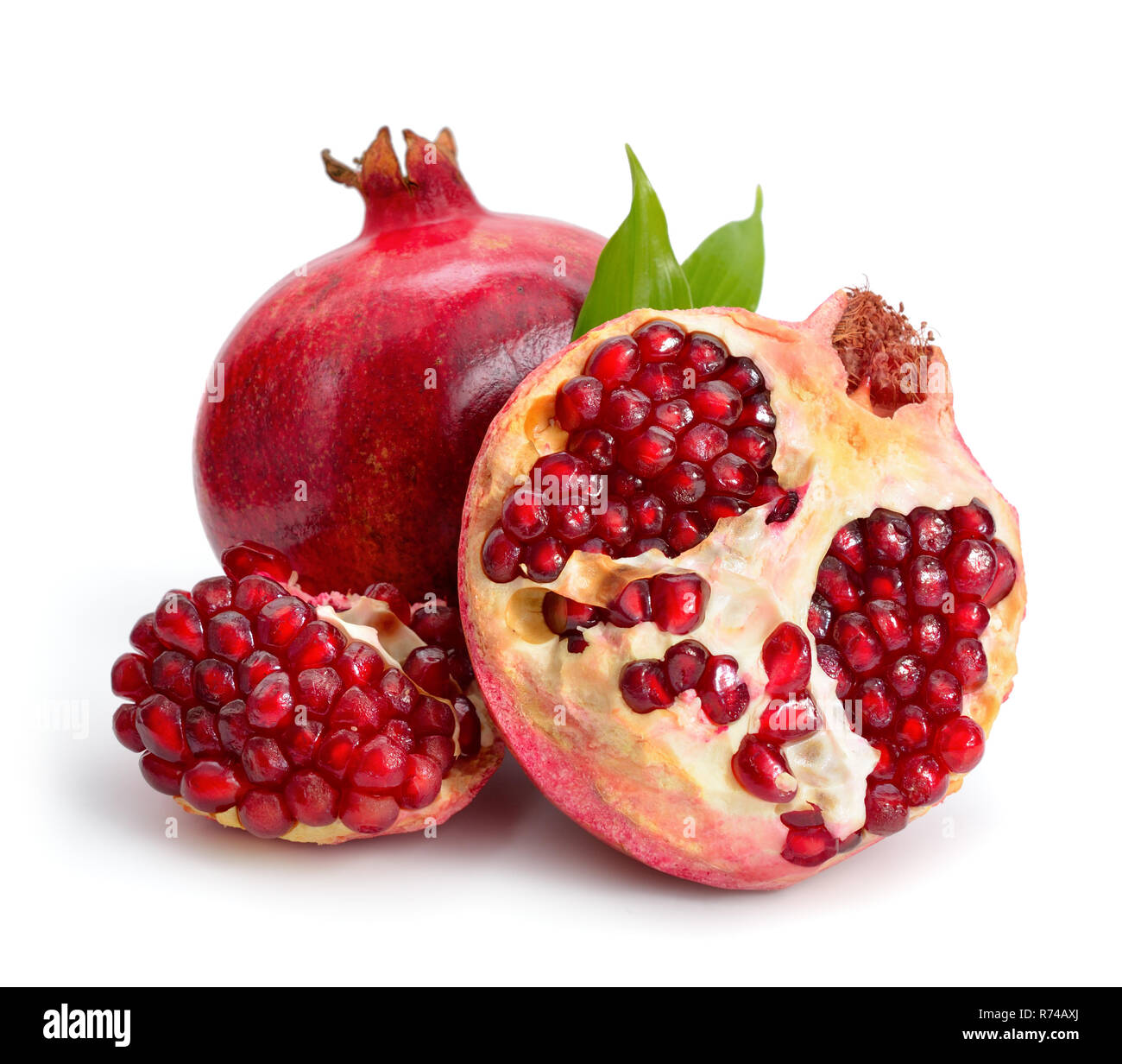 Pomegranate isolated on white background Stock Photo - Alamy