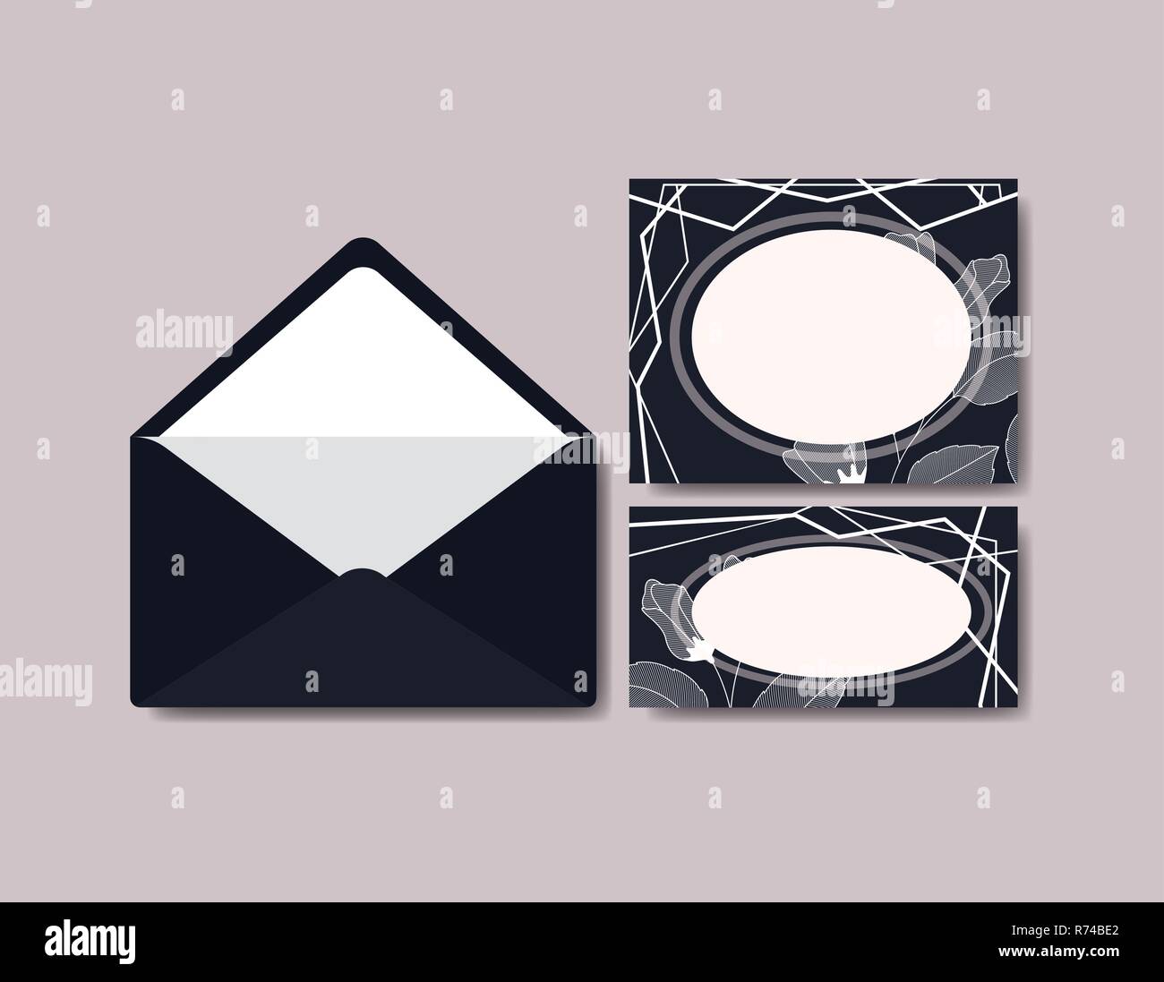 envelope with invitation card Stock Vector Image & Art - Alamy