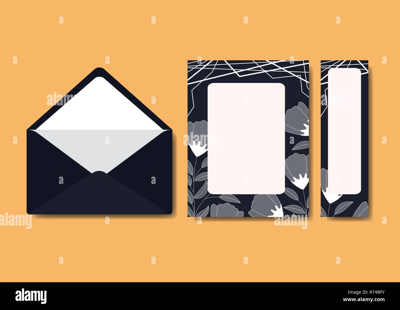 envelope with invitation card Stock Vector Image & Art - Alamy