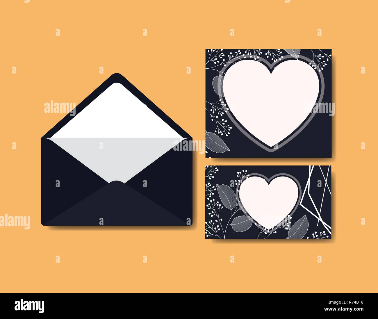 envelope with invitation card Stock Vector Image & Art - Alamy