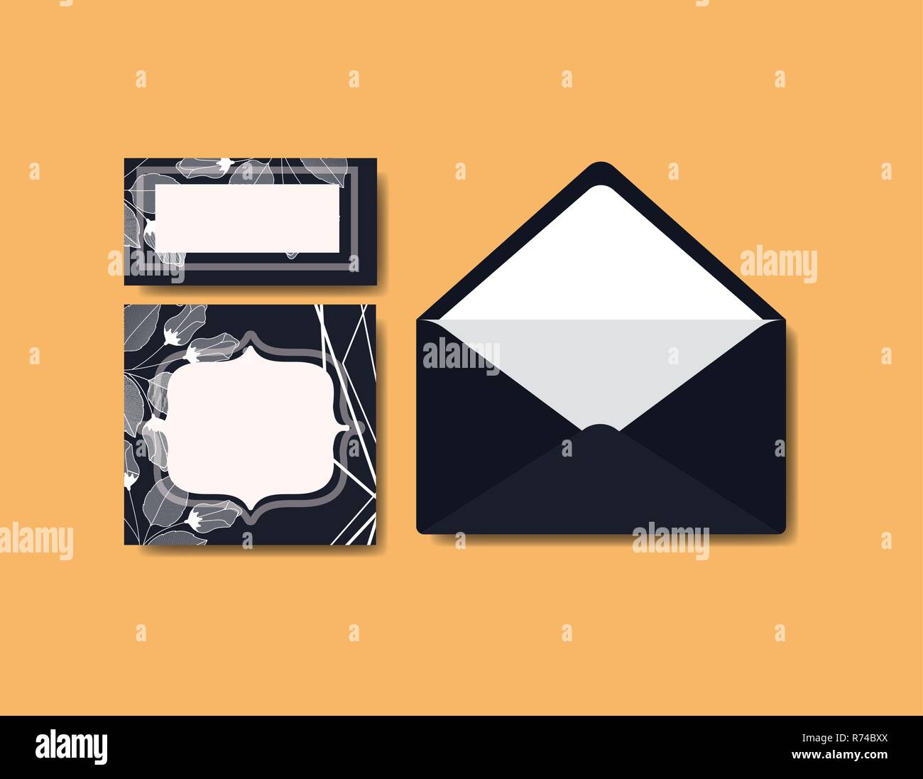 envelope with invitation card Stock Vector Image & Art - Alamy