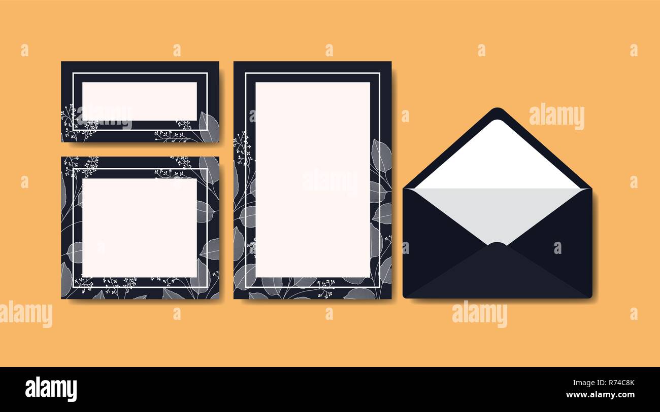 envelope with invitation card Stock Vector Image & Art - Alamy