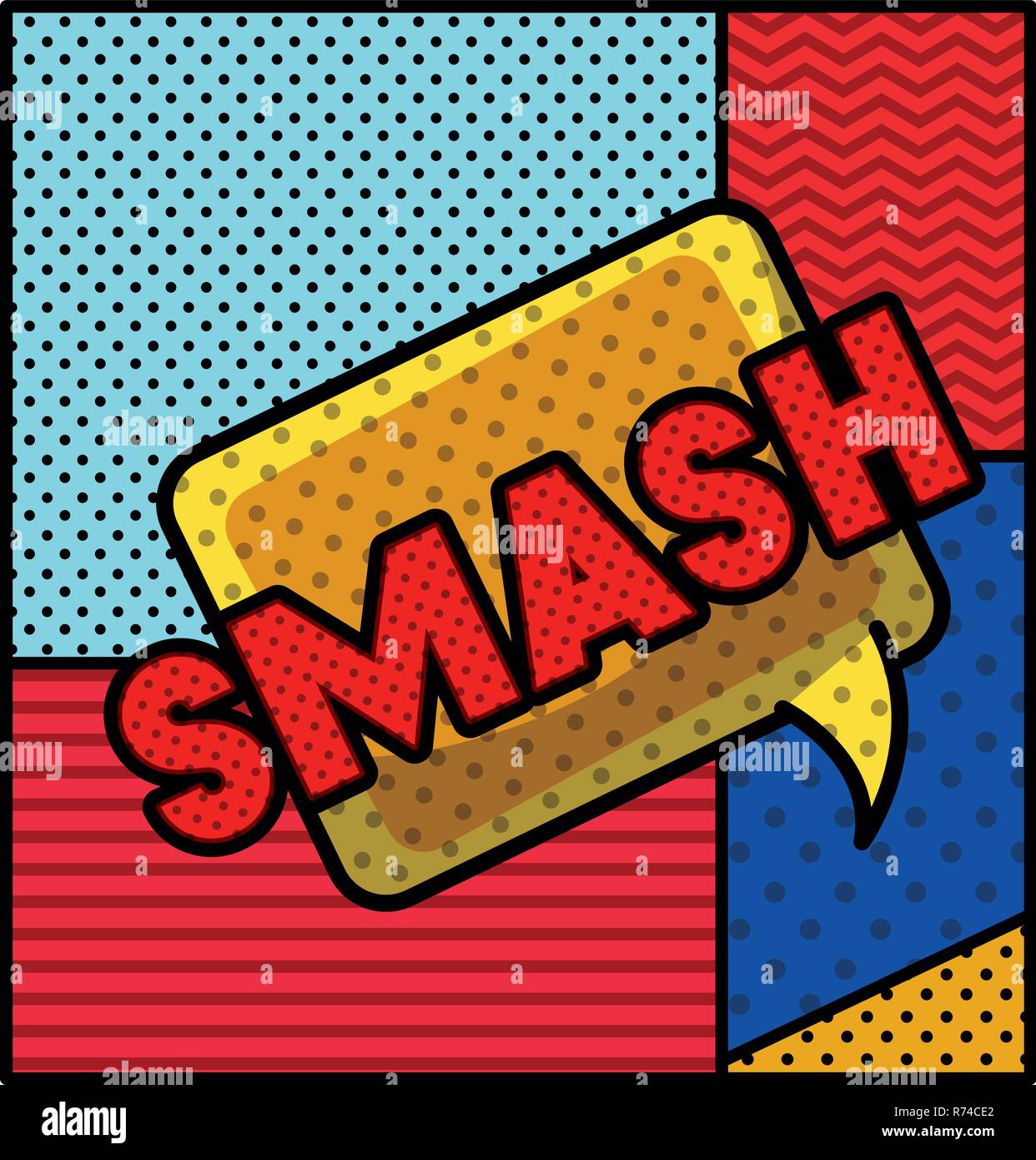 expression bubble with smash pop art style Stock Vector Image & Art - Alamy