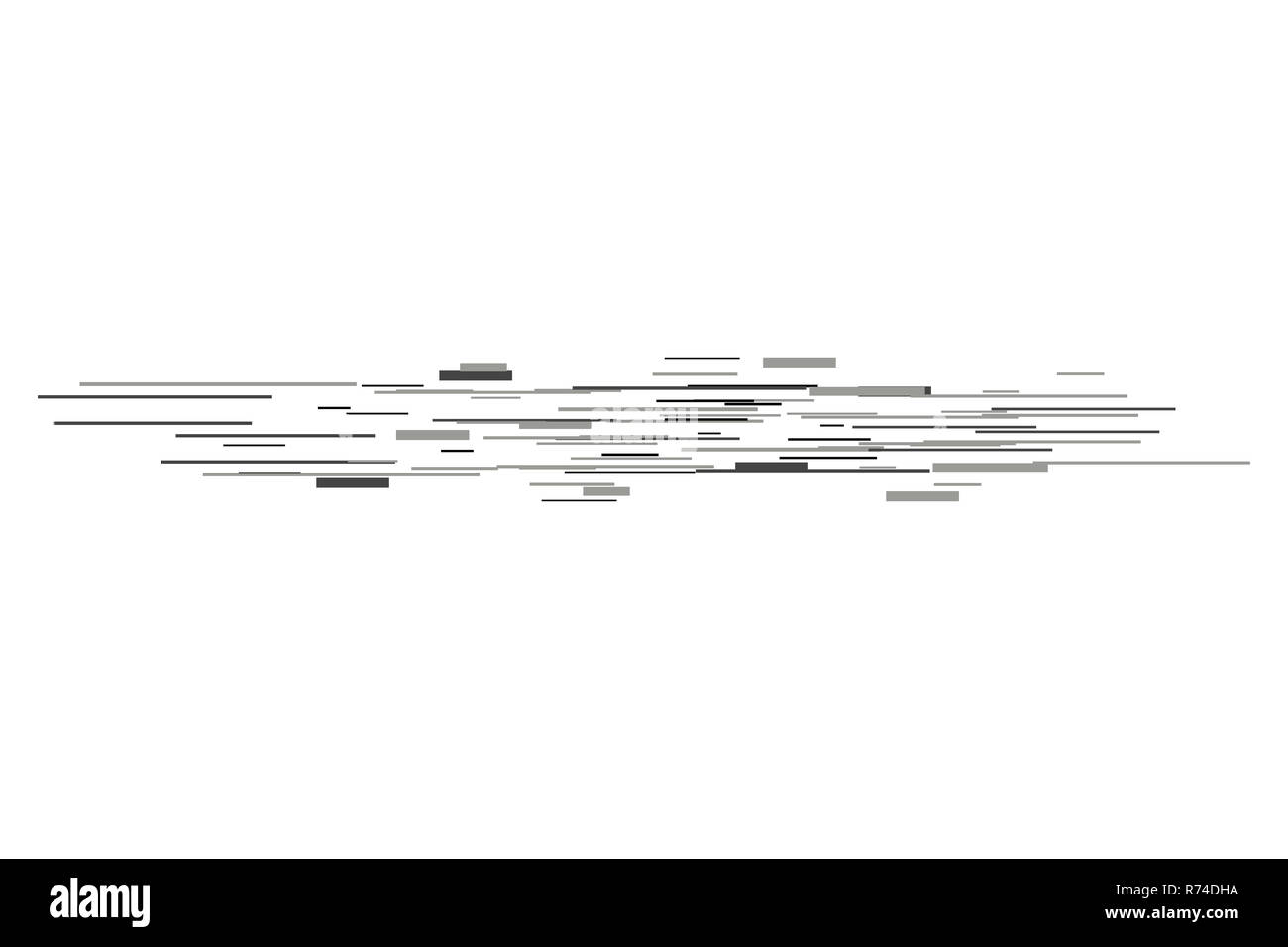 Vector line. Geometric figures with the effect of motion. Vector ...