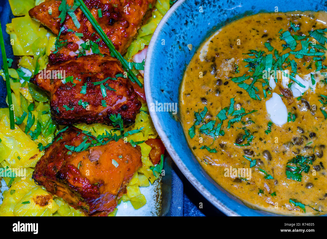 Indian food background Stock Photo - Alamy