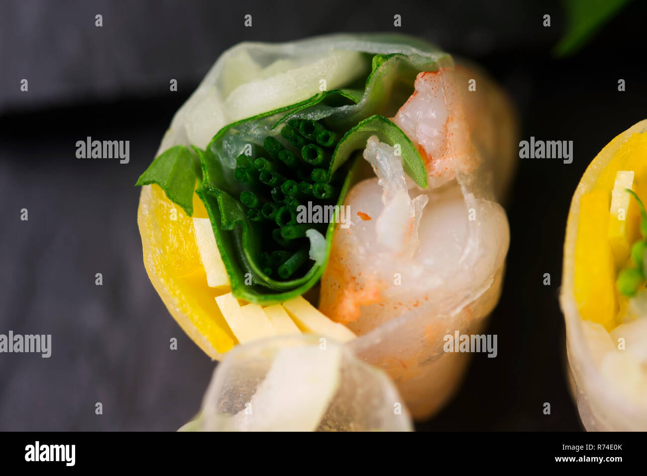 Japanese Salad Roll Stock Photo - Alamy