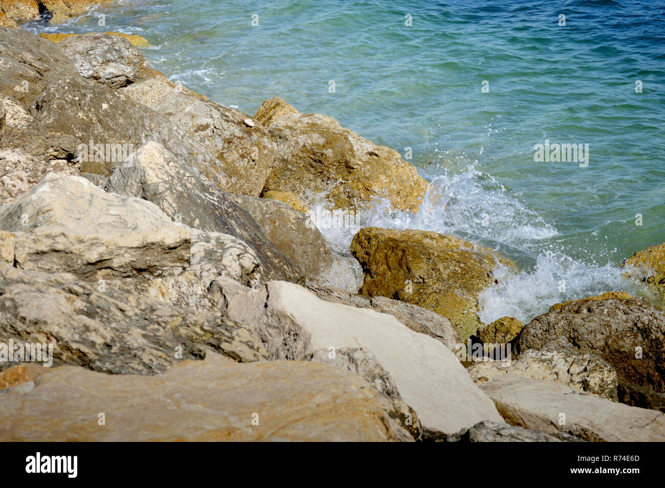 Rocks in the mediterranean hi-res stock photography and images - Alamy