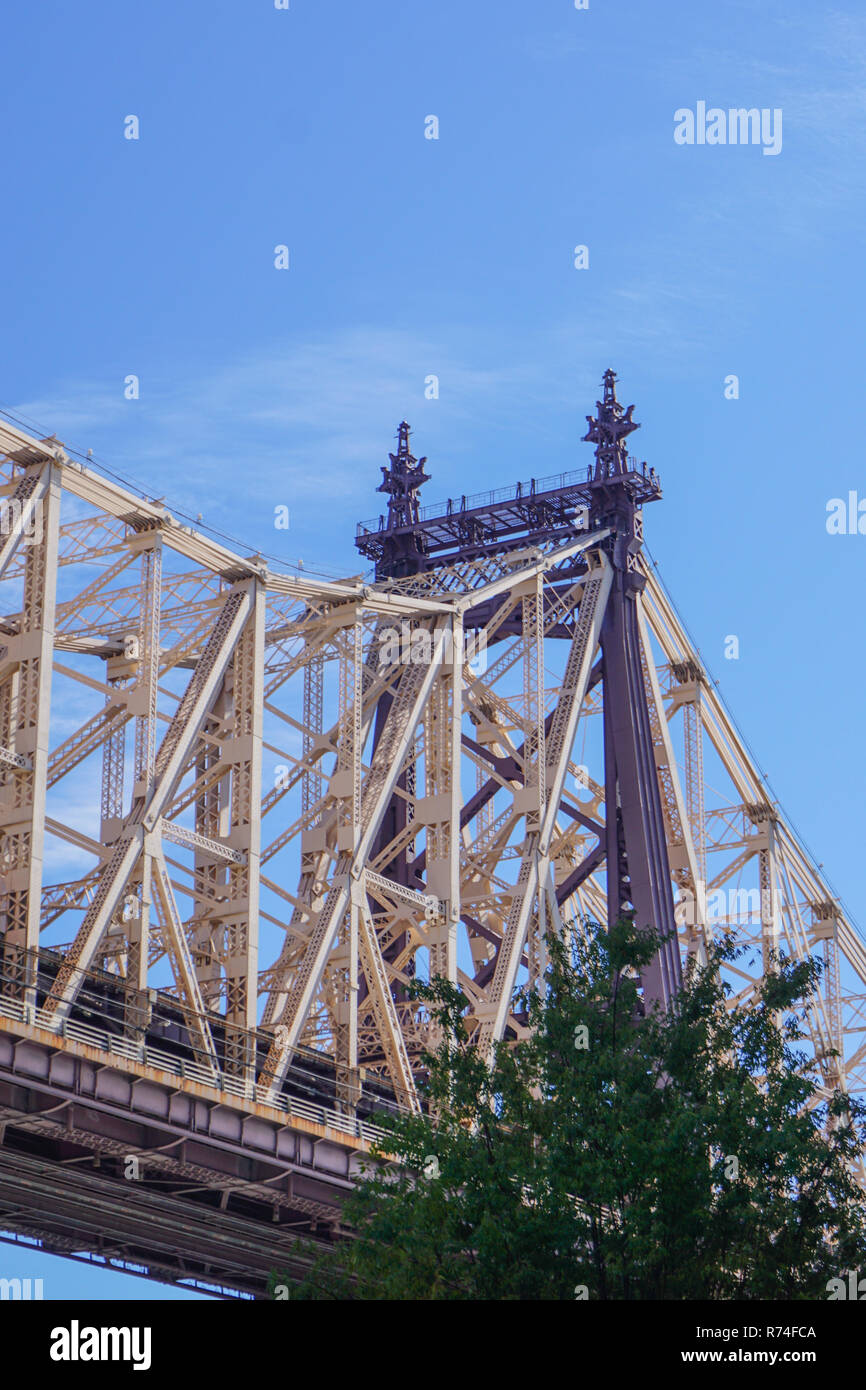 Roosevelt Island, New York, USA: One of the towers of the Ed Koch ...