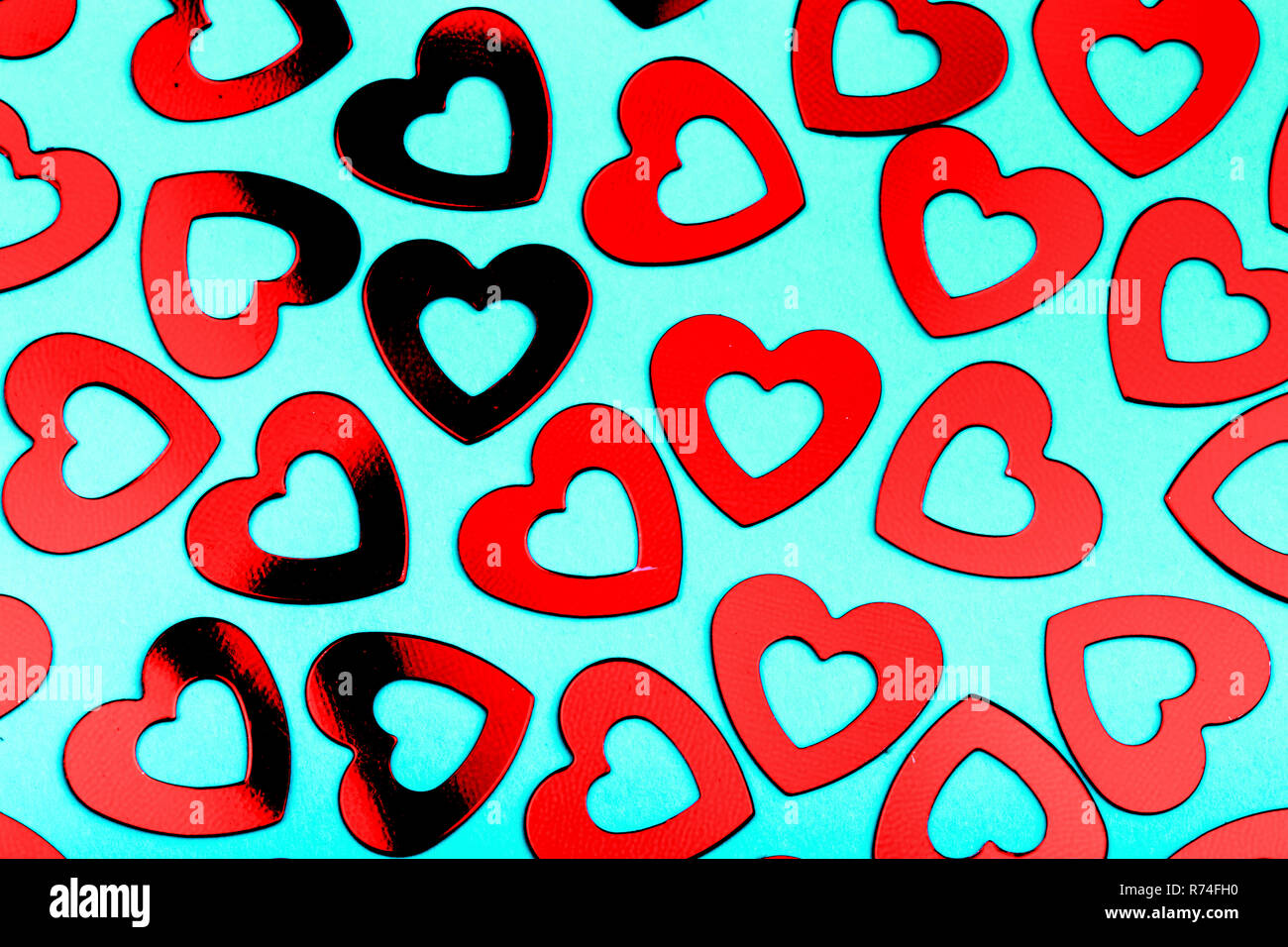 Turquoise hearts hi-res stock photography and images - Alamy