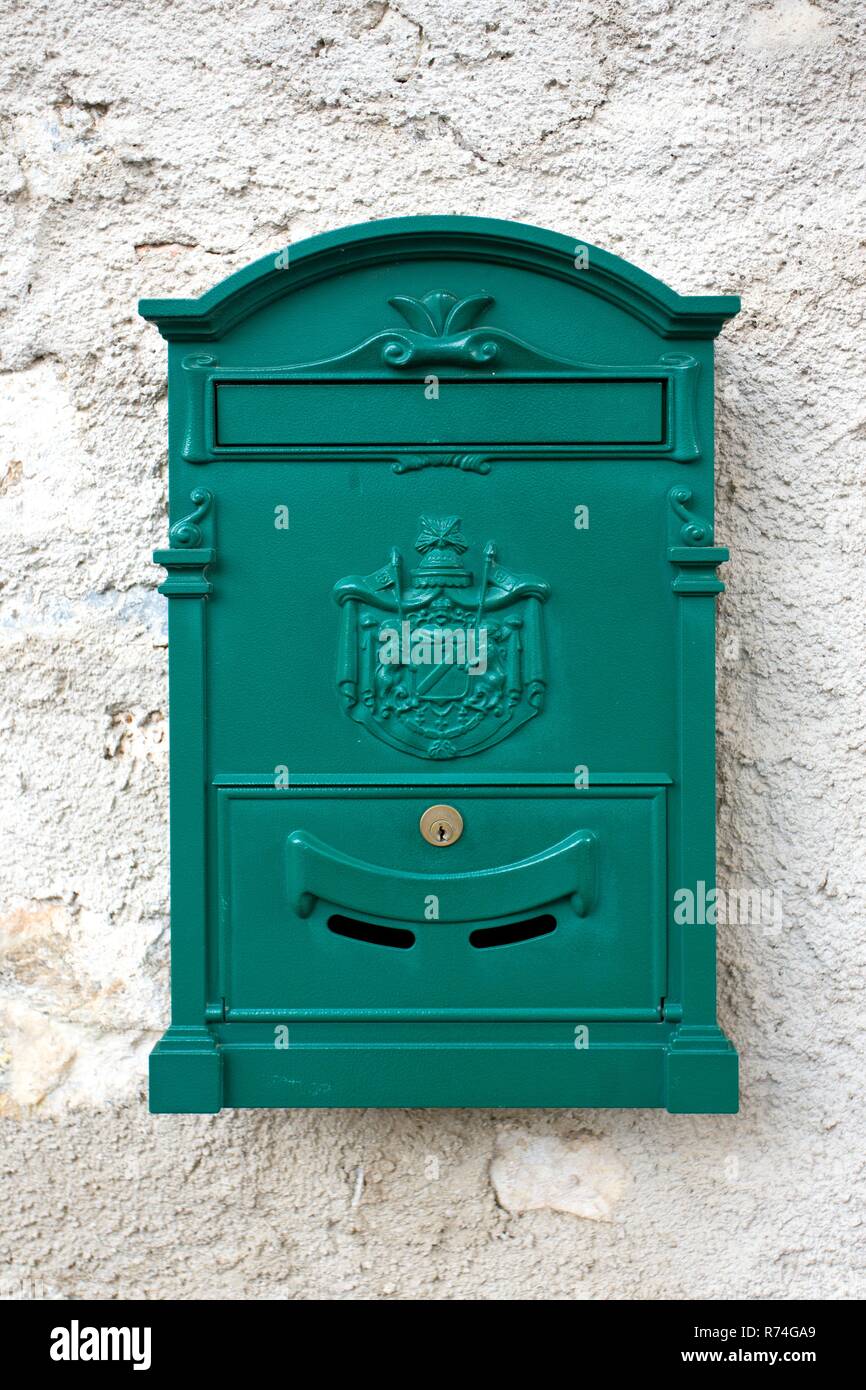letter-box on a white wall Stock Photo - Alamy
