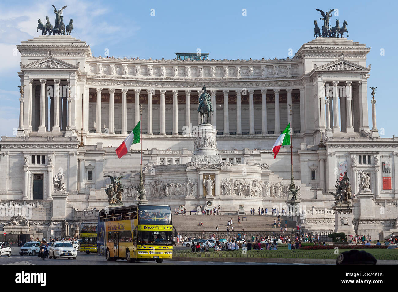 The National Monument to Victor Emmanuel II, Rome Italy. The Altar of ...