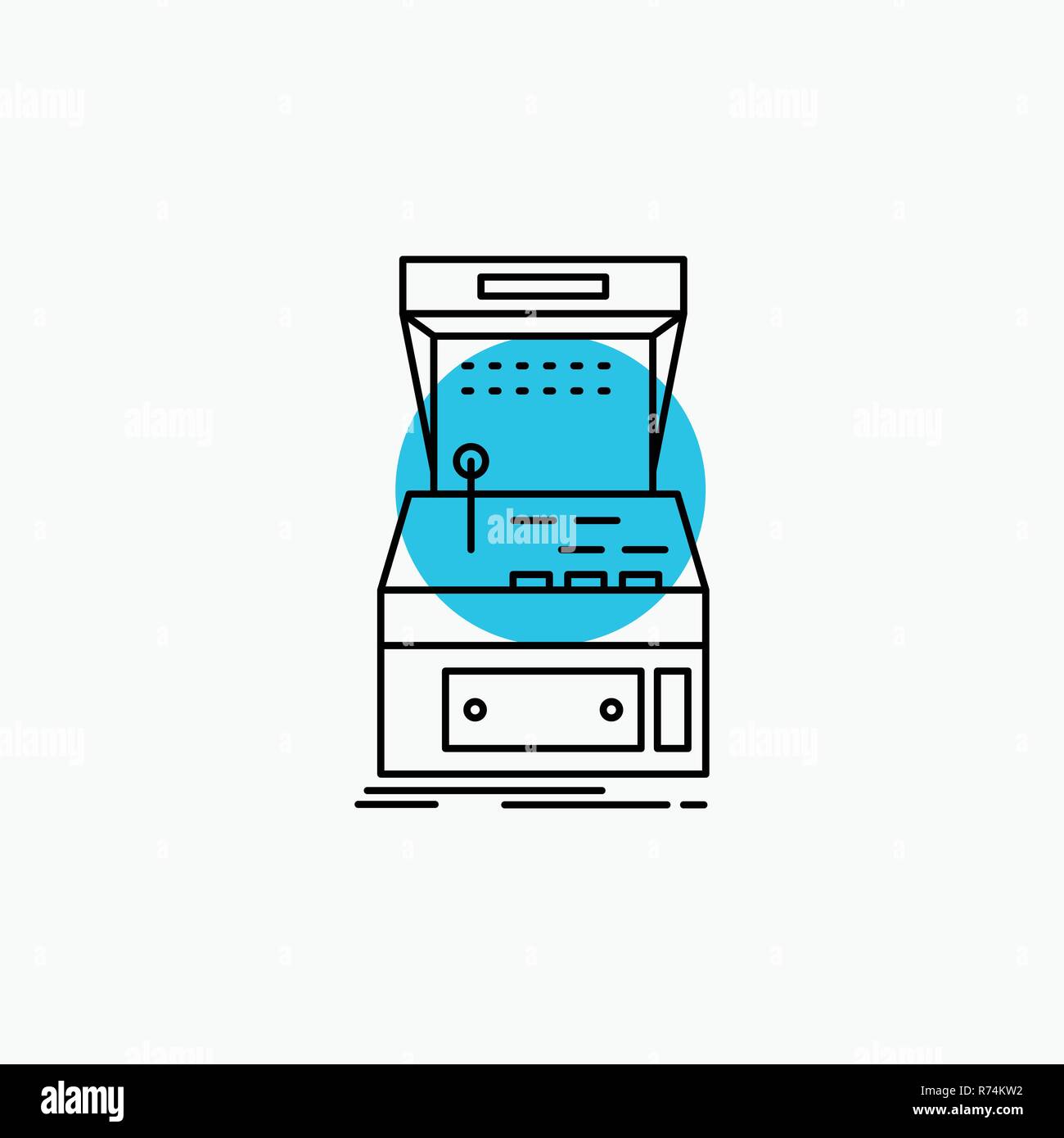 Cartoon joystick controller retro game hi-res stock photography and ...