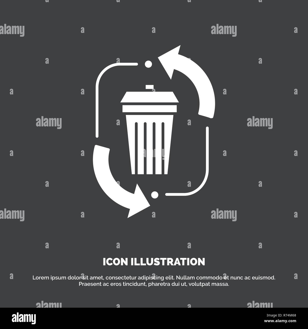 waste, disposal, garbage, management, recycle Icon. glyph vector symbol ... waste, disposal, garbage, management, recycle Icon. glyph vector symbol ...