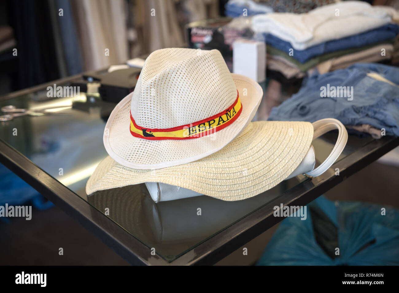 Spain flag hat hi-res stock photography and images - Alamy