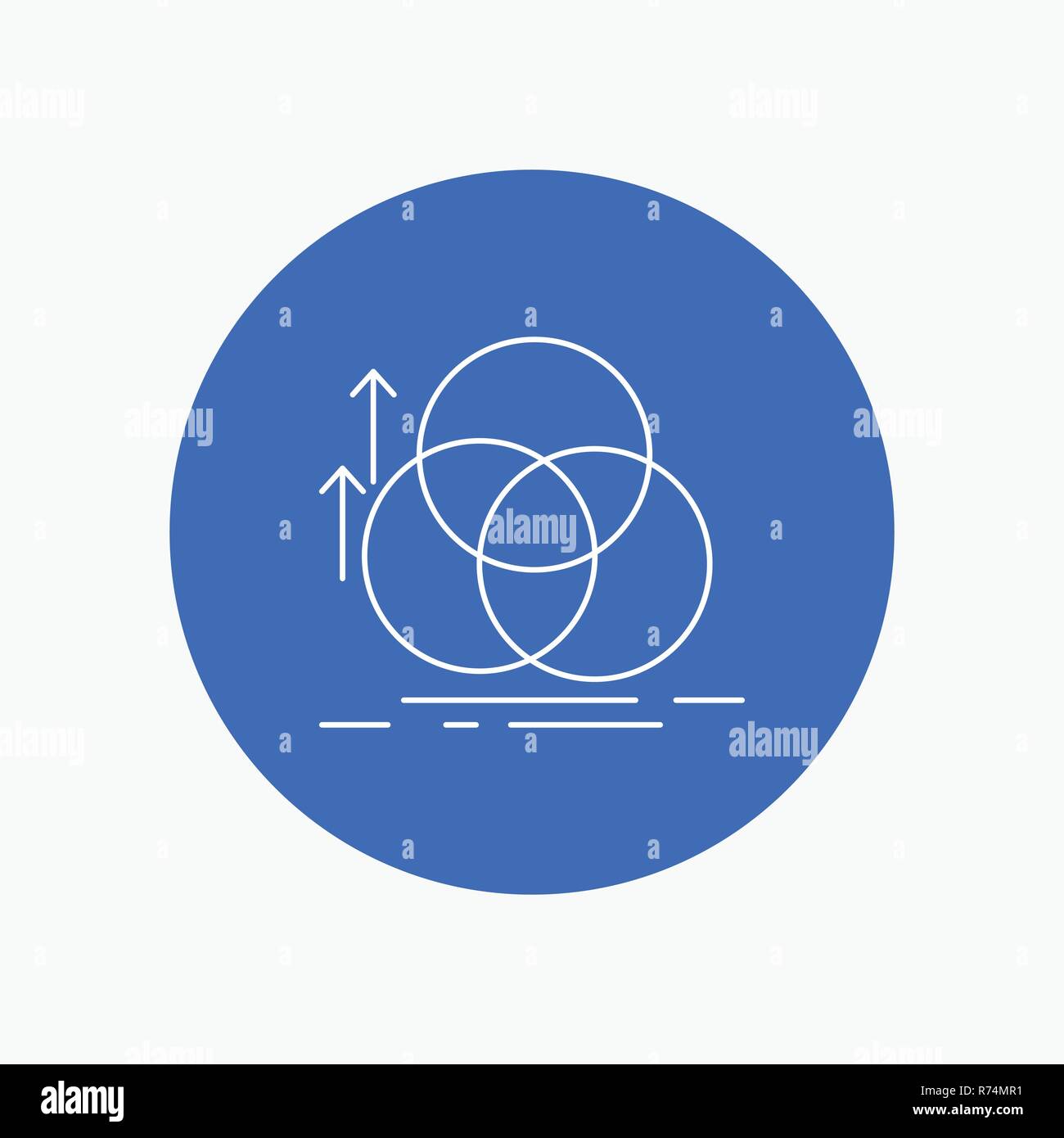 balance, circle, alignment, measurement, geometry White Line Icon in ...