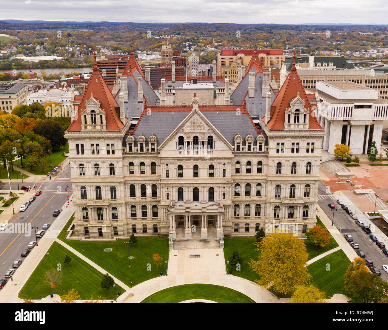 Albany aerial hi-res stock photography and images - Alamy