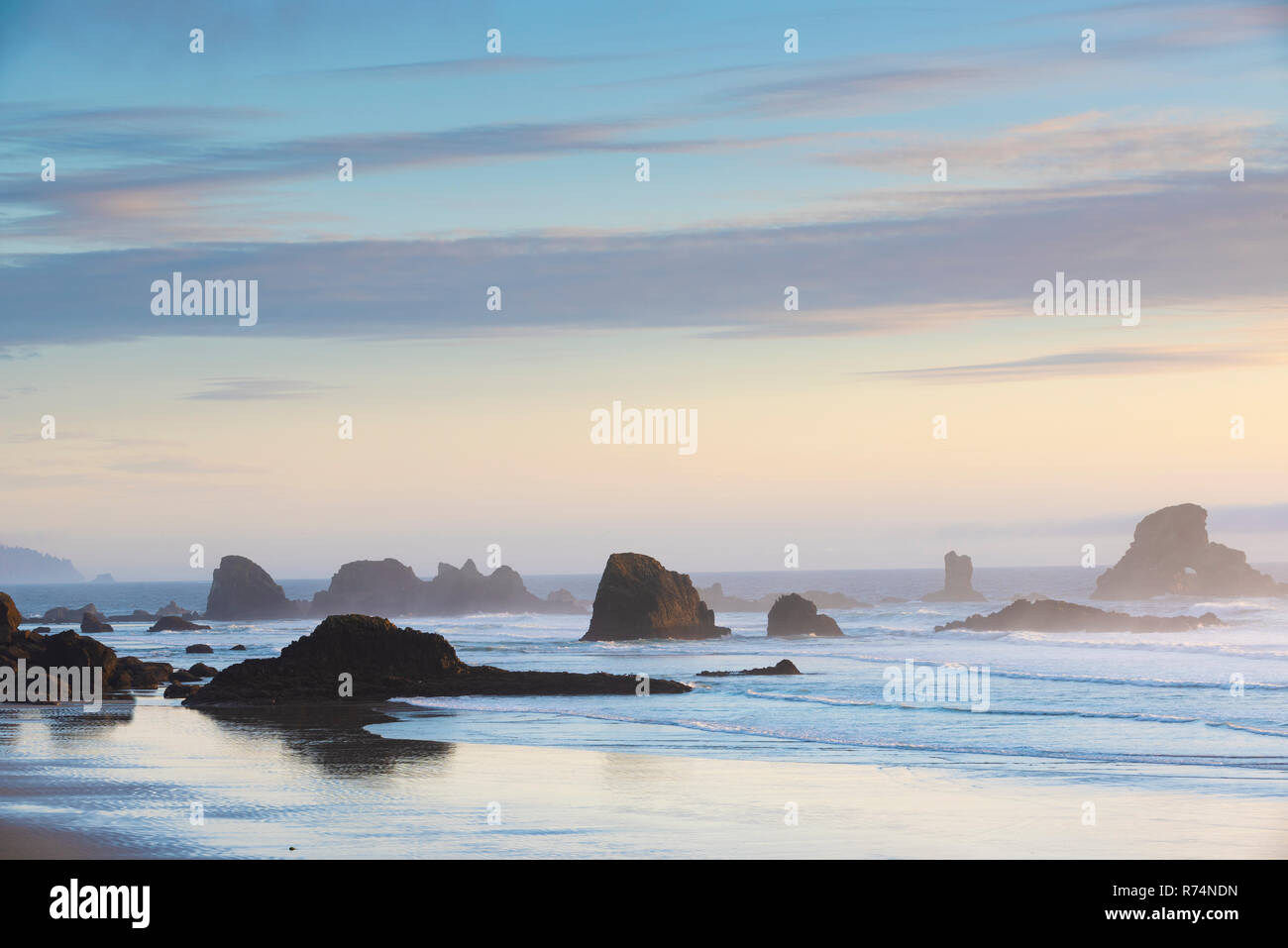 Indian Beach, evening, Ecola state park, Fall, OR, USA, by Dominique ...