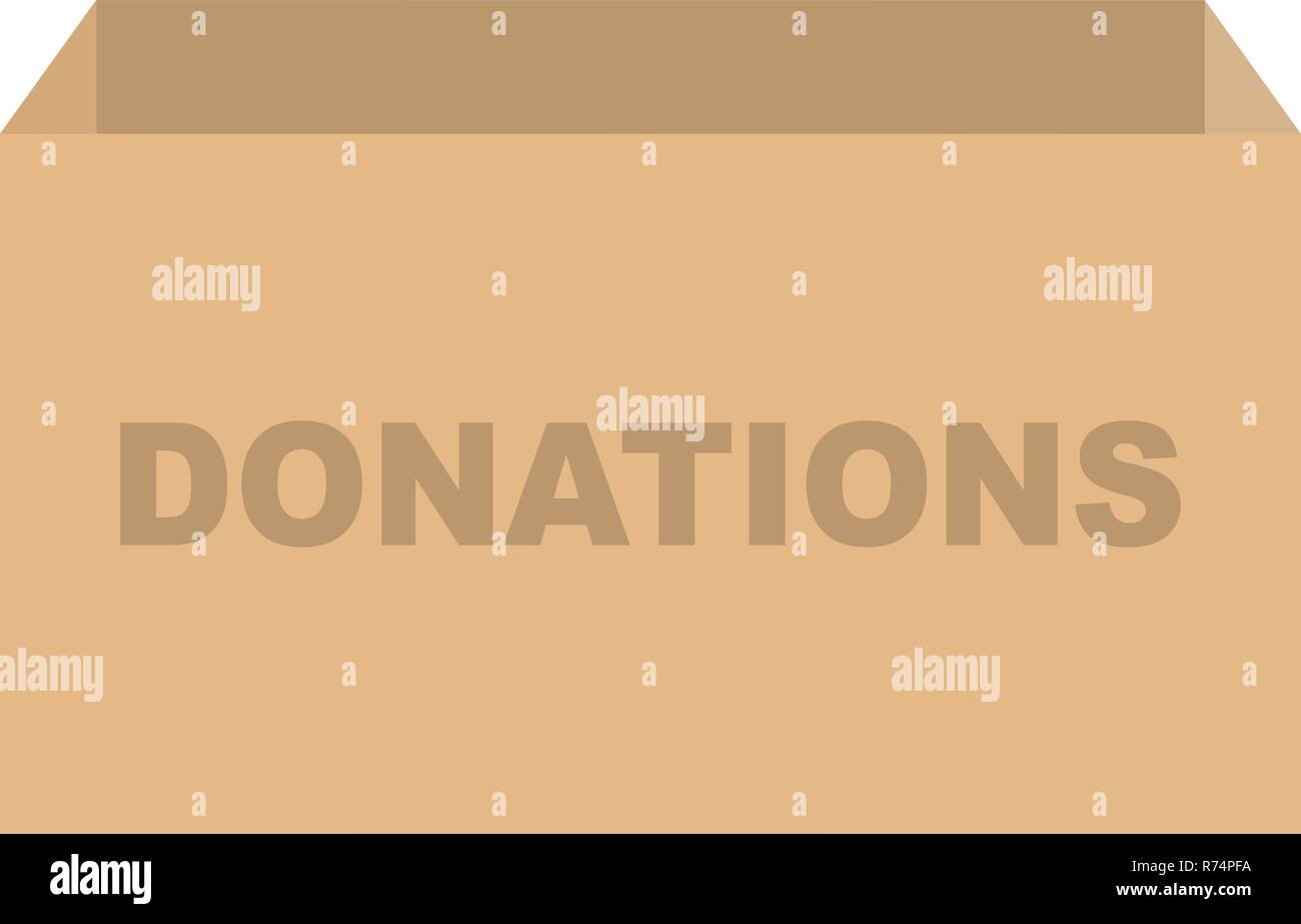 Box with donations Stock Vector Images - Alamy