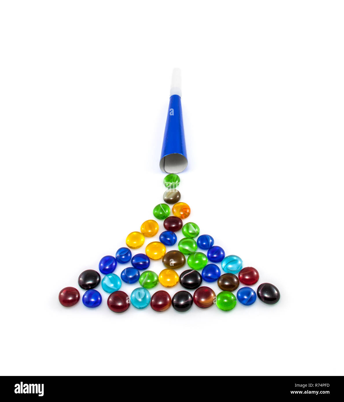 Party horn with decorative gems Stock Photo - Alamy