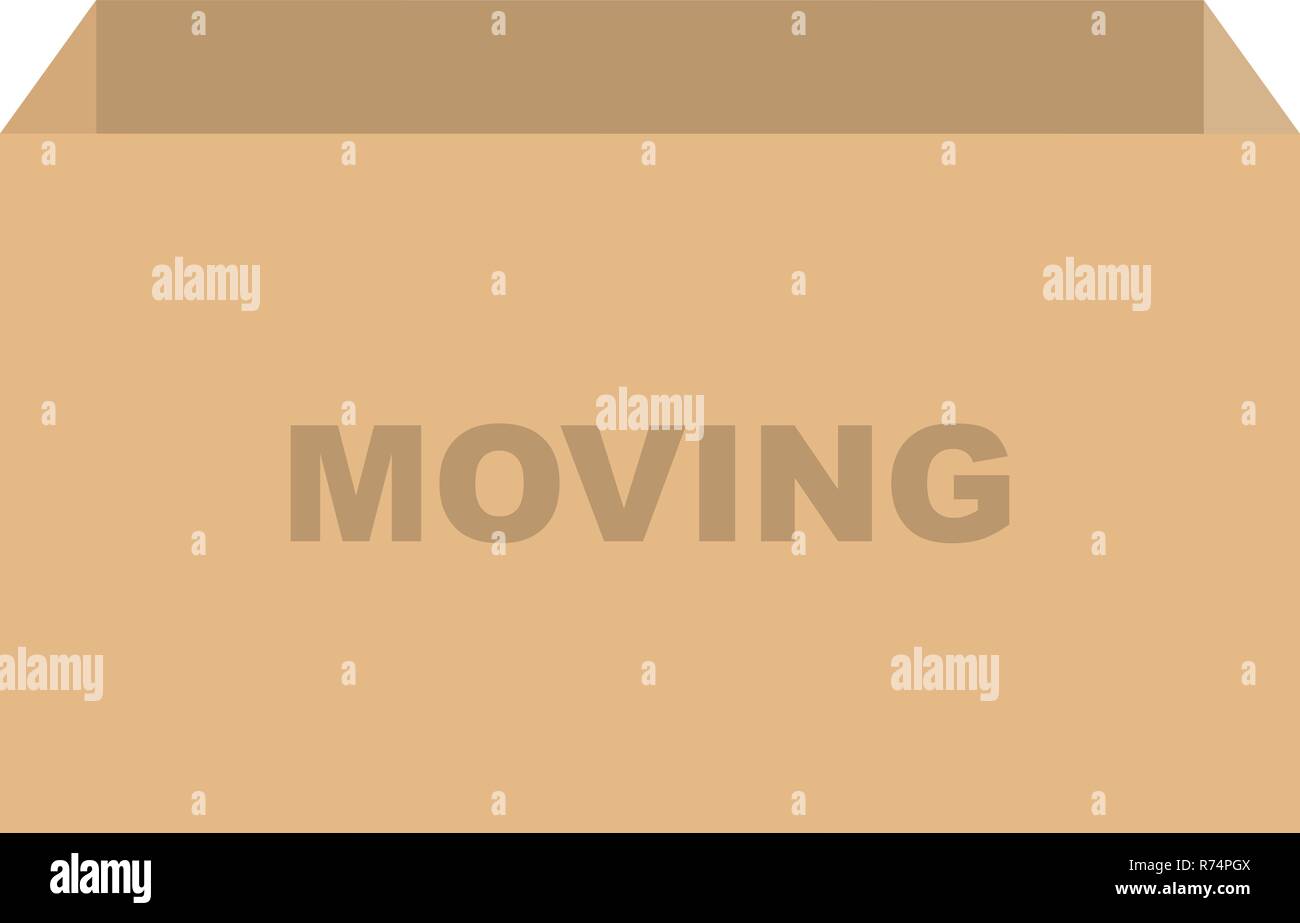 Cardboard box vector for moving concept Stock Vector Image & Art - Alamy