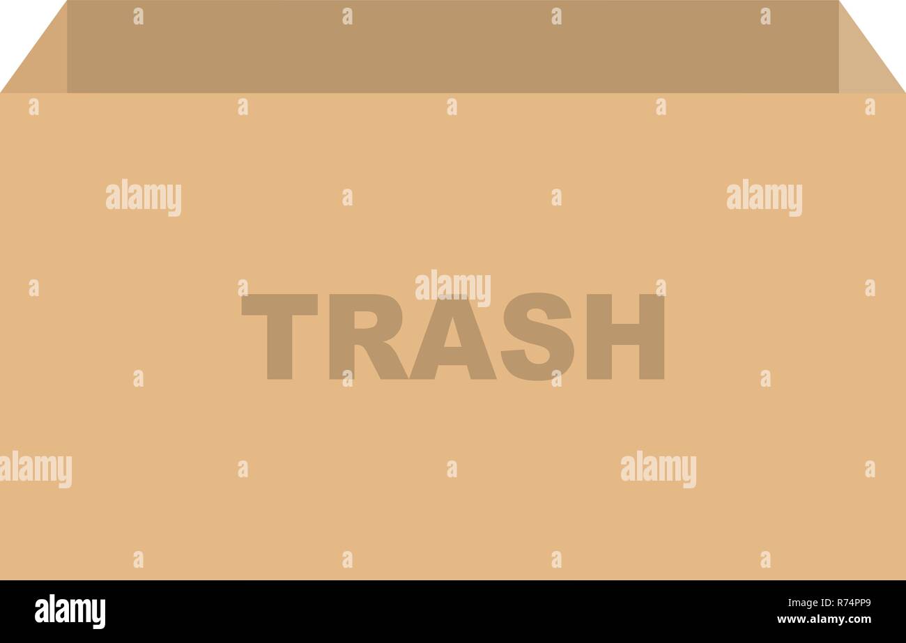 Cardboard box vector for trash concept Stock Vector Image & Art - Alamy