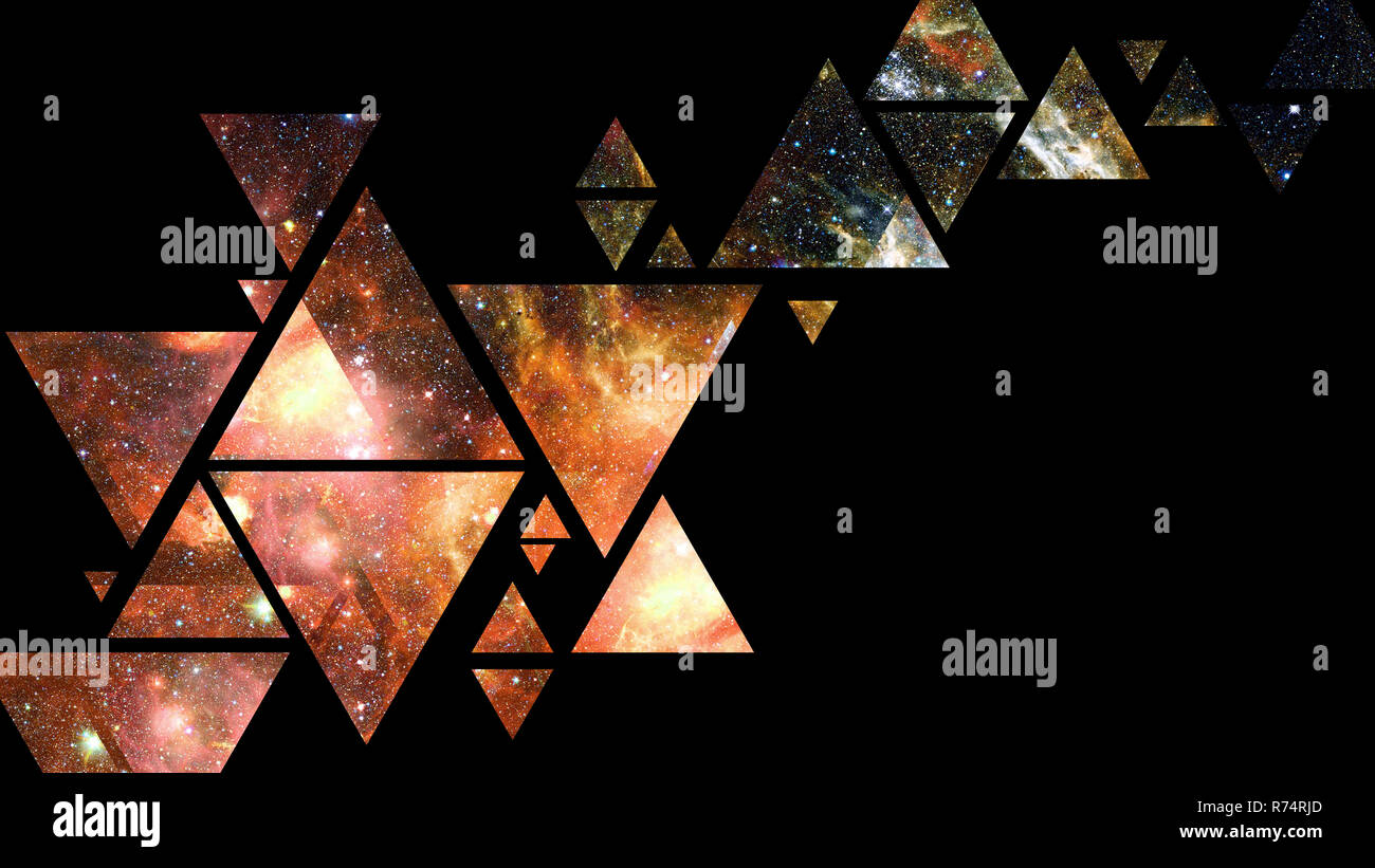 Abstract galaxy geometric background. Elements of this image furnished ...