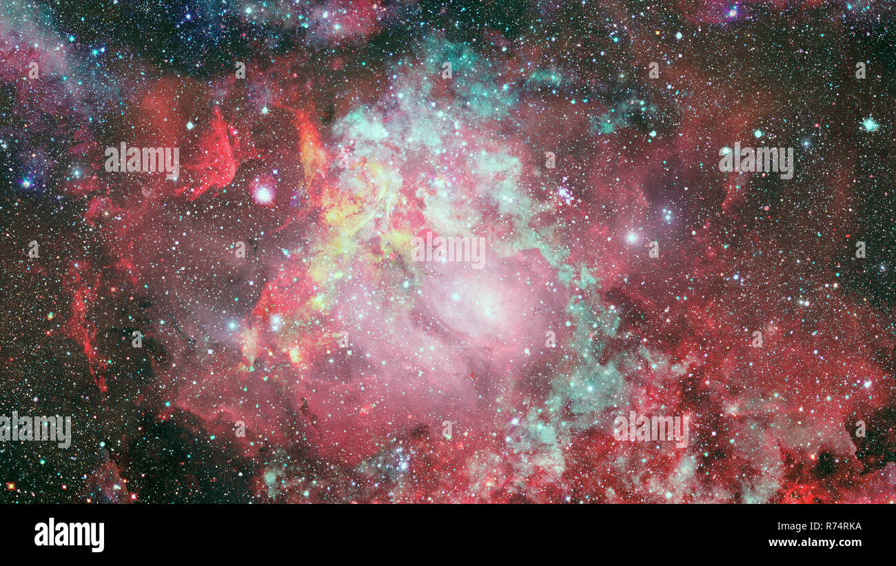 Composition of nebulae and stars. Elements of this image furnished by ...