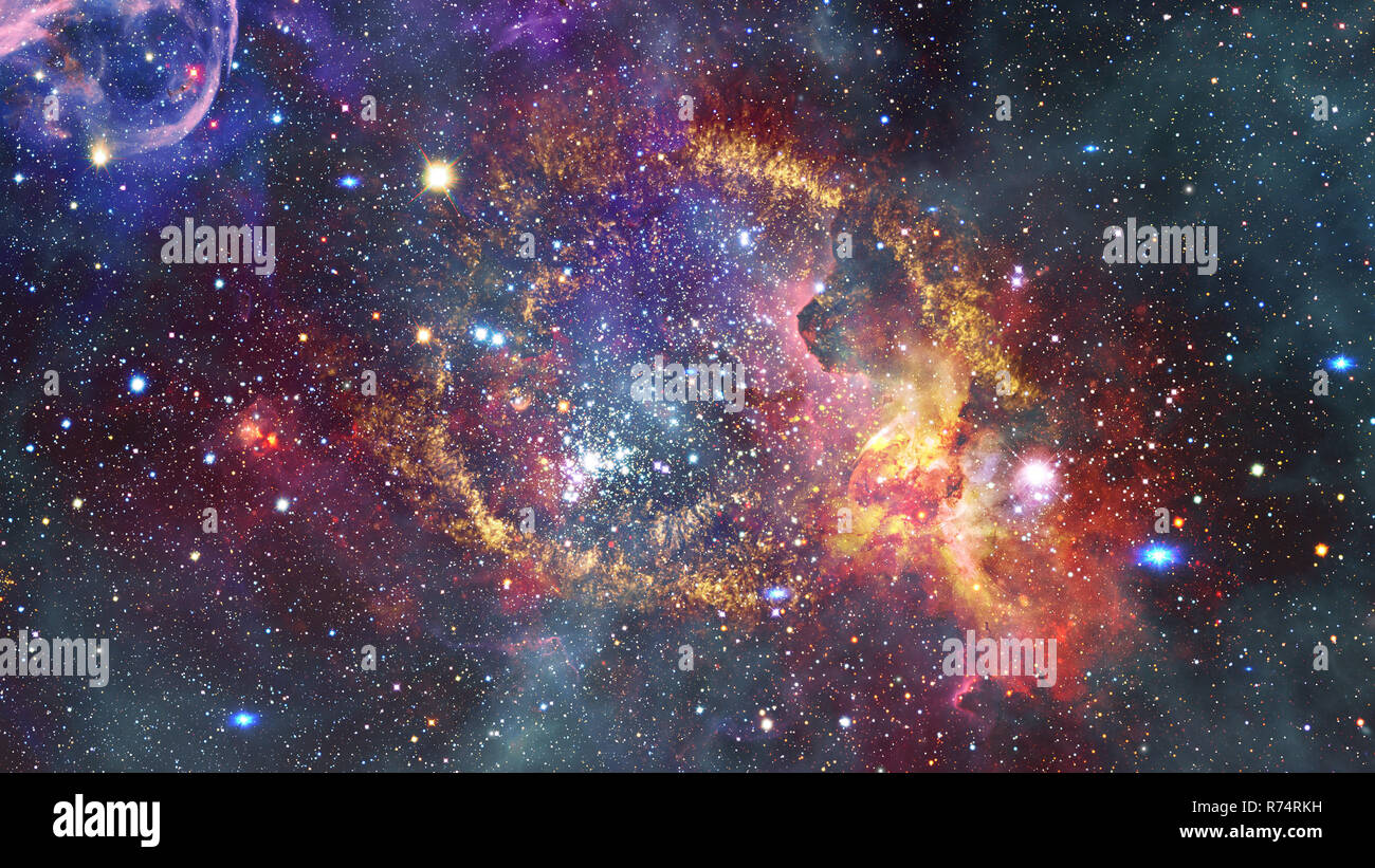 The Helix Nebula in deep space. Elements of this image furnished by ...