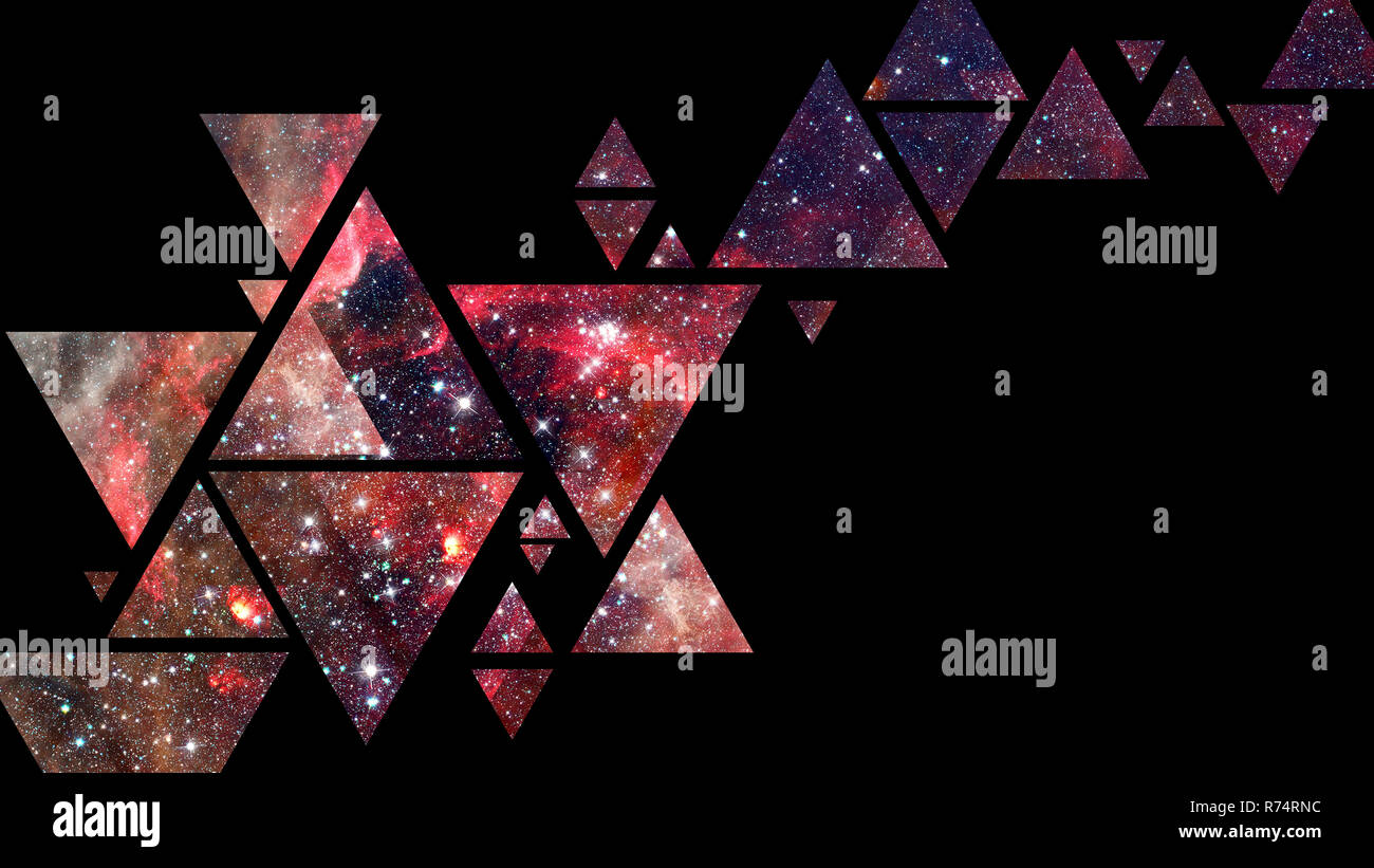 Space and geometry design. Elements of this image furnished by NASA ...