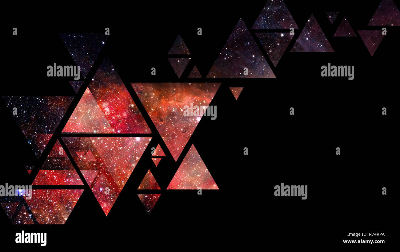 Space and geometry design. Elements of this image furnished by NASA ...