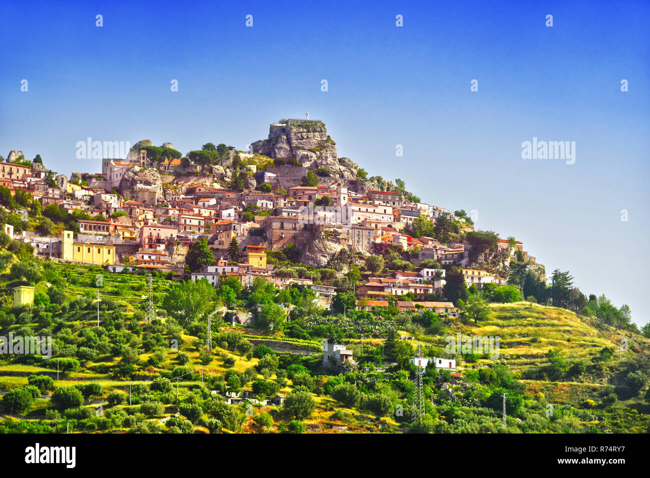 The village of Bova in the Province of Reggio Calabria, Italy Stock ...