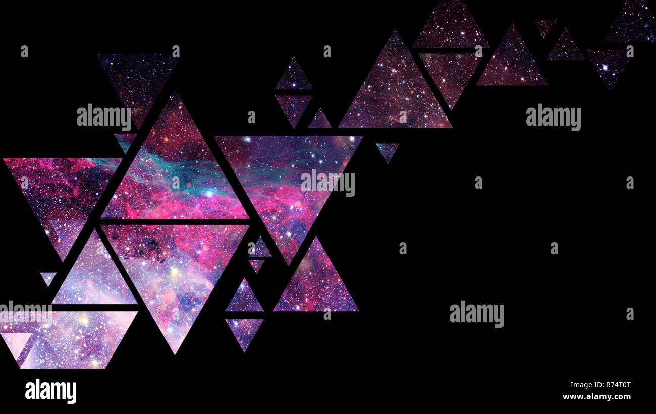 Space and geometry design. Elements of this image furnished by NASA ...