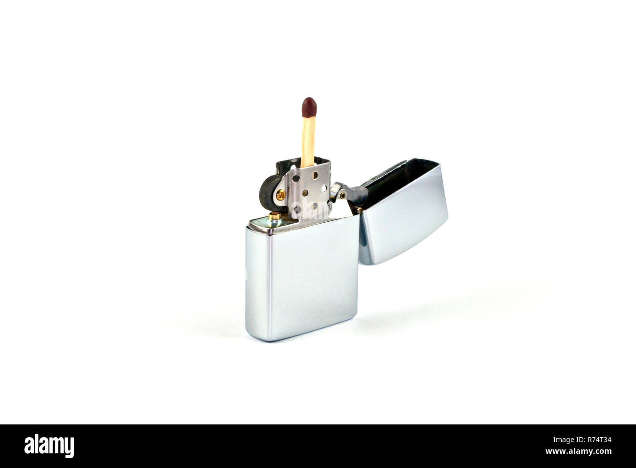 Silver match lighter hi-res stock photography and images - Alamy